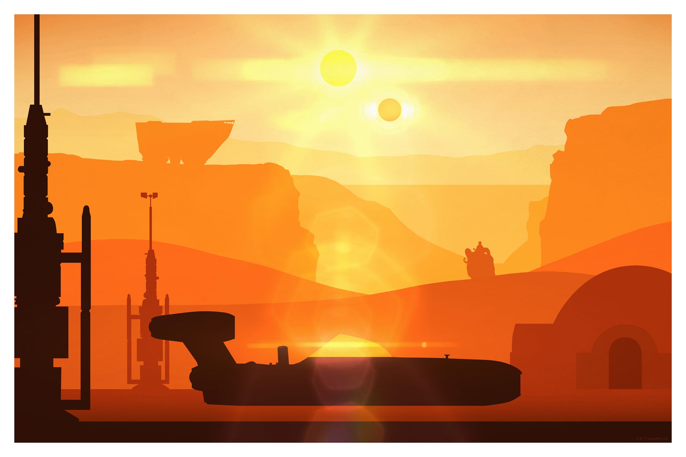 X-34 Landspeeder by Jason Christman | Star Wars — Acme Archives Direct